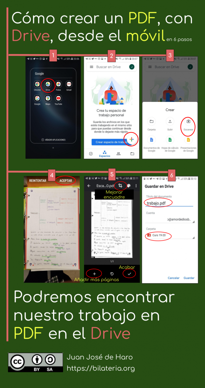 Cómo crear un PDF, con Drive, desde el móvil – Bilateria