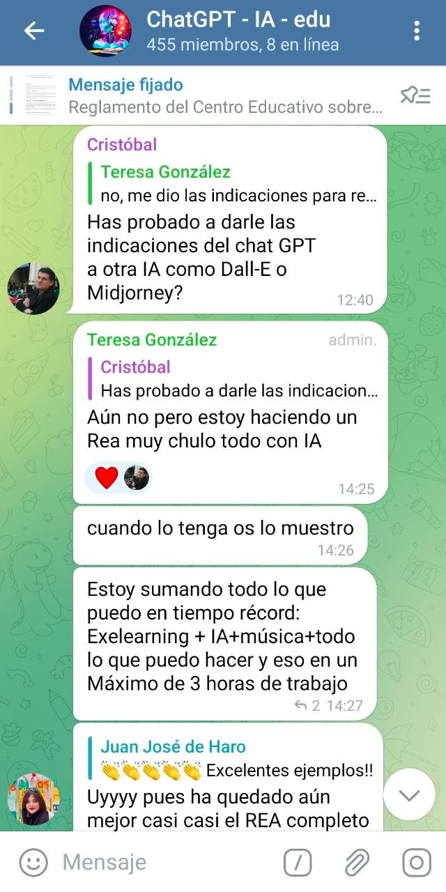 ChatGPT-IA-edu: Un espacio en Telegram para el intercambio de conocimientos sobre inteligencia ...